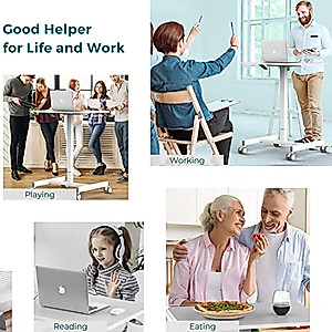 SMUG Standing small-106-WHITE Laptop Desk, 19''x26'', White