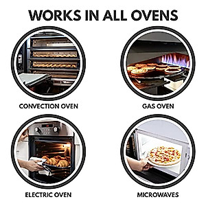Cooks Innovations Non-Stick Oven Protector Mat - 2 Heavy Duty Nonstick Oven Rack Liners to Protect Convection, Electric, Gas, & Microwave Ovens - BPA & PFOA Free Heat Resistant Baking Mat