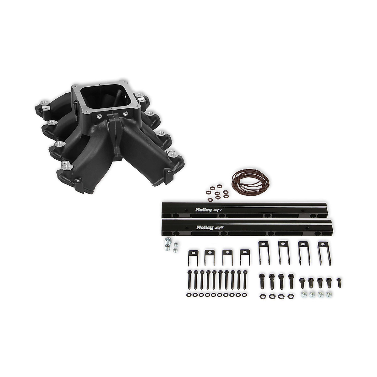 Holley 300-294BK: 4500 Ls Sp Intake Manifold Efi Ls1 Port W/Fuel Rails Blk