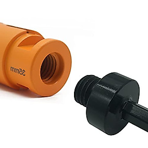 BeQell Core Drill Bit Arbor Adapter, 5/8"-11 Thread to 3/8" Hex Shank for Threaded Diamond Hole Saw Drill Bits Attachment Arbor Shaft Adapter