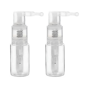 2 Pcs 35ml Portable Clear Plastic Powder Spray Bottle, Detachable Travel Spray Bottle Travel Sprayer Hairdressing Spray Bottle, Cosmetics Bottle Refillable Barber Powder Spray Bottle for Salon, Home
