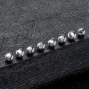 Xpircn 14G Titanium Dermal Anchor Tops Clear CZ Micro Dermal Piercing Jewelry 3mm Round Top 8PCS