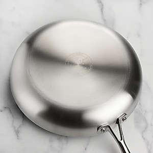 Scanpan CX+ 11" Fry Pan with Glass Lid - Stratanium Plus Nonstick - 5-ply Stainless Steel