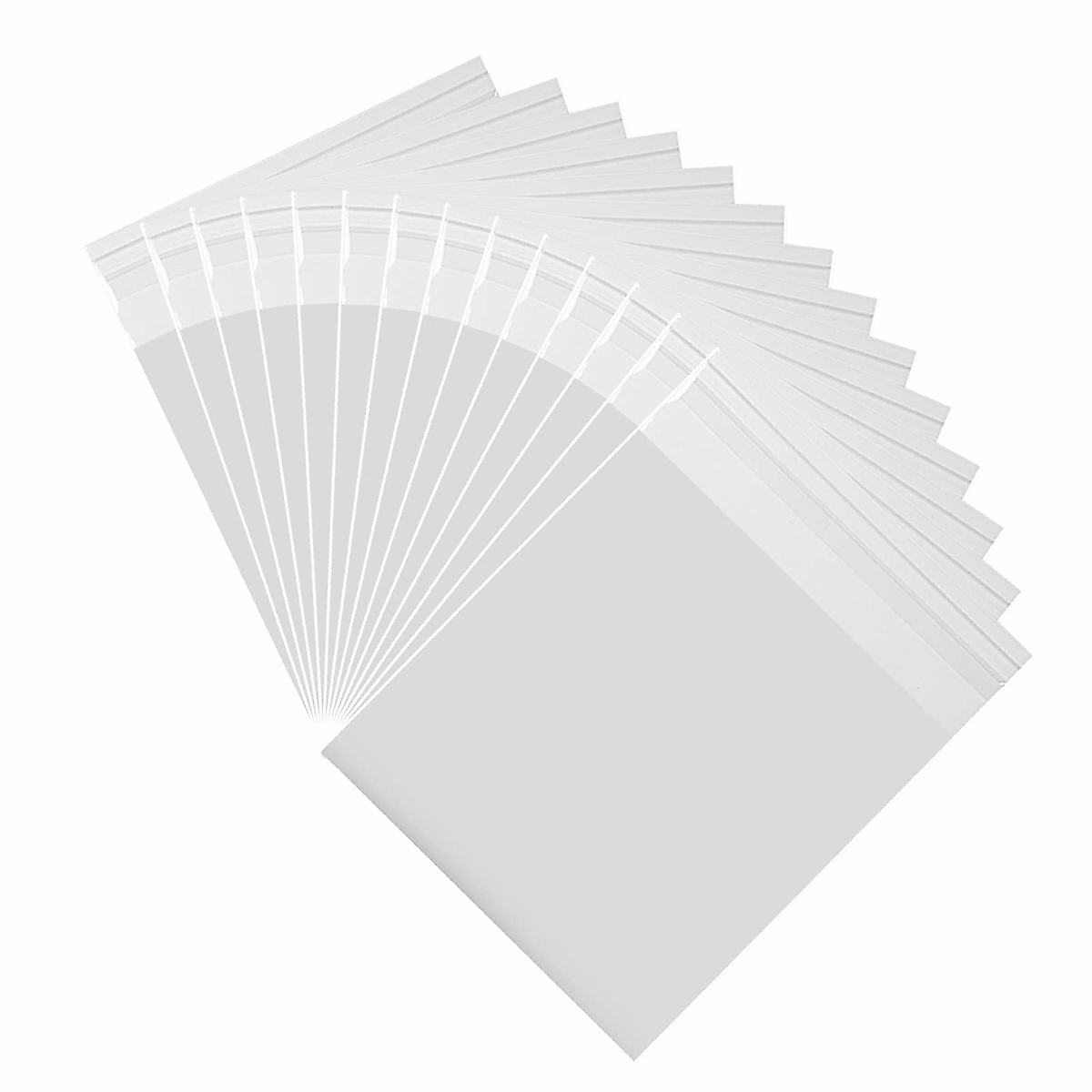 Crystal Clear Resealable Recloseable Cellophane/SelfSeal Bags for Bakery, Snacks, Candle, Soap, Cookie, Jewelry, Cards.(100 Pack) (9''X12'')…