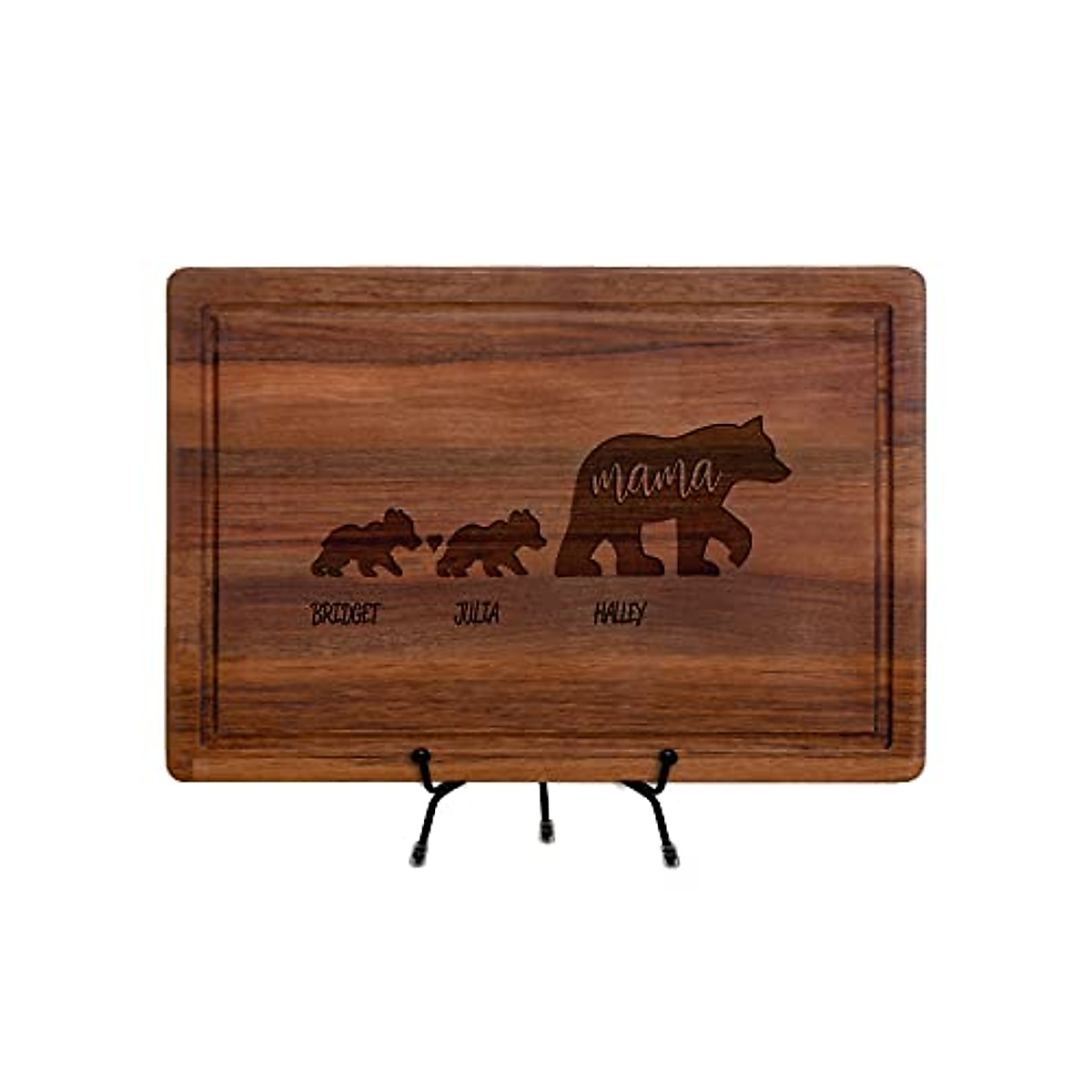Mothers Day Gifts, Mama Bear Cutting Board with Kids Name, Personallized Mothers Day Gifts for Mom, Mom Birthday Gifts from Daughter Son, New Mom Gifts, Gifts for Women, Made in USA