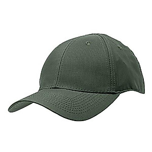 5.11 Tactical Men's Taclite Polyester Cotton Buckram Lined Uniform Cap, TDU Khaki, TDU Green, 1 SZ, Style 89381