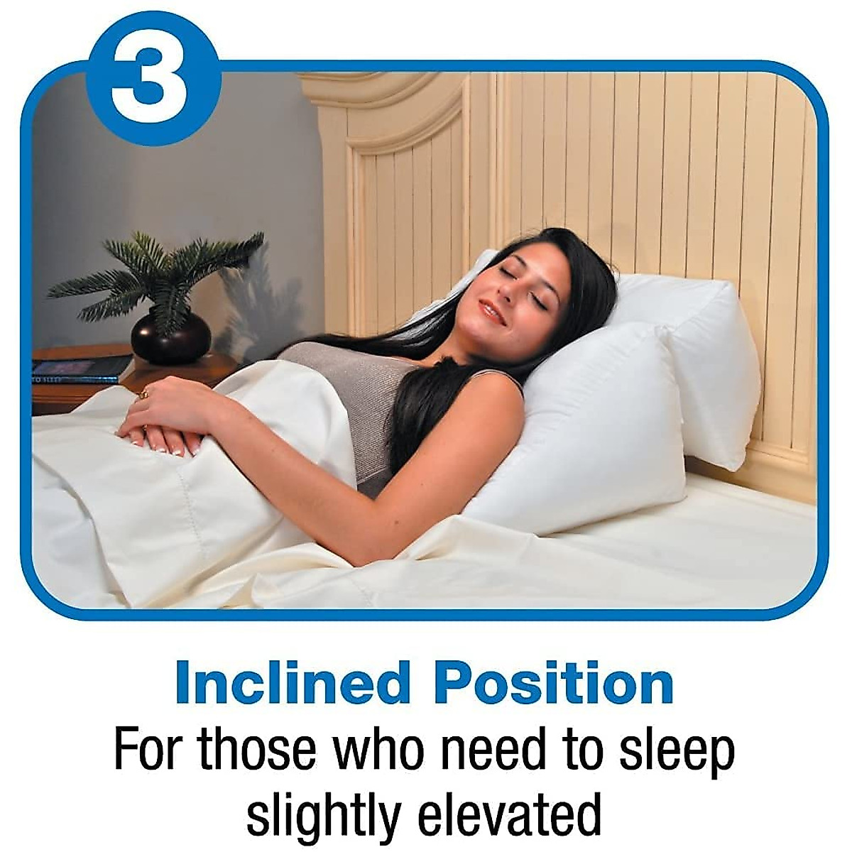 Contour Flip Pillow - 10-in-1 Rest Positions Wedge Pillow for Gentle, Plush Elevation for Back, Knees, Legs or Stomach Support Comfort & Relief - Standard Size (20 inch Width - Pillow ONLY)