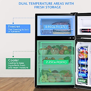 EP22672BK, Rainfally Portable Refrigerator, Black