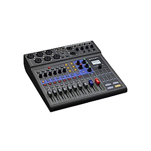 Zoom LiveTrak L-8 Podcast Recorder, Battery Powered, Digital Mixer and Recorder, Music Mixer, Phone Input, Sound Pads, 4 Headphone Outputs, 12-In/4-Out Audio Interface, Built In EQ and Effects