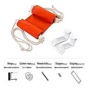 COLIBROX Geekfactory Mini Office Foot Rest Stand Desk Feet Hammock, Orange