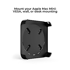 HumanCentric Mount Compatible with Mac Mini, Custom Mac Mini Mount. Wall Mount, Rack Mount, Mac Mini Under Desk Mount, Mac Mini Mount Behind Monitor Mac VESA Compatible Mac Mini Monitor Mount