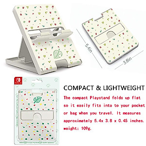 Busjoy Stand for Nintendo Switch, Switch OLED, Switch Lite, Steam Deck, Cute Kawaii Angle Adjustable Switch Holder, Portable Foldable Non-Slip Bracket-Pink