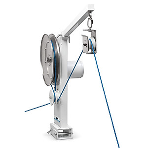 Trac Camco Outdoors Line Hauler Winch - Features 110 lb Lift Capacity & Corrosion-Resistant Powder-Coated Aluminum Frame - Low Amp Usage, Line Speed of 127-150 Ft per Min (69280)