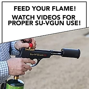 GRILLBLAZER Su-VGun Basic Grill & Culinary Torch - Charcoal Starter - Professional Cooking, Grilling and BBQ Tool - Handheld Blowtorch For Chefs, Men and Women Who Want the Best Tool for the Job