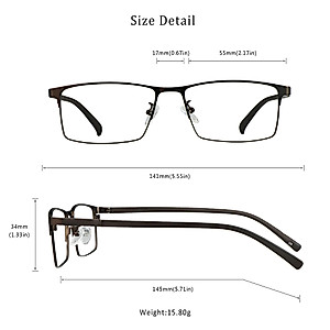 LifeArt Blue Light Blocking Glasses, Anti Eyestrain, Computer Reading Glasses, Gaming Glasses, TV Glasses for Women Men, Anti Glare (Brown, 2.25 Magnification)