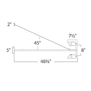 WAC Lighting, Endurance 30W LED Double Signage Light 3000K in Bronze