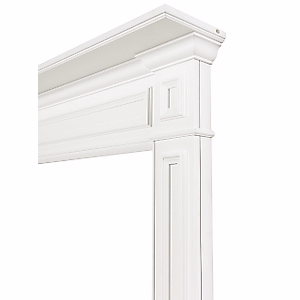 Pearl Mantels 525-48 Mike Fireplace Mantel Surround MDF, 48-Inch, White 48 Inch
