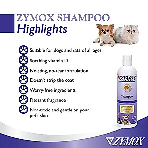 ZYMOX Shampoo for Dogs and Cats, 12oz