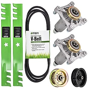 8TEN Deck Rebuild Kit for Husqvarna Poulan 42 inch YTH2042 YTH2242 YT1942 YT16542 W17542H Blade Spindle Belt Idler