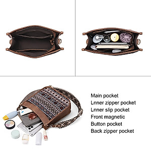 CLUCI Crossbody Bags For Women Trendy Vegan Leather Purses For Women Shoulder Bag with Two Strap