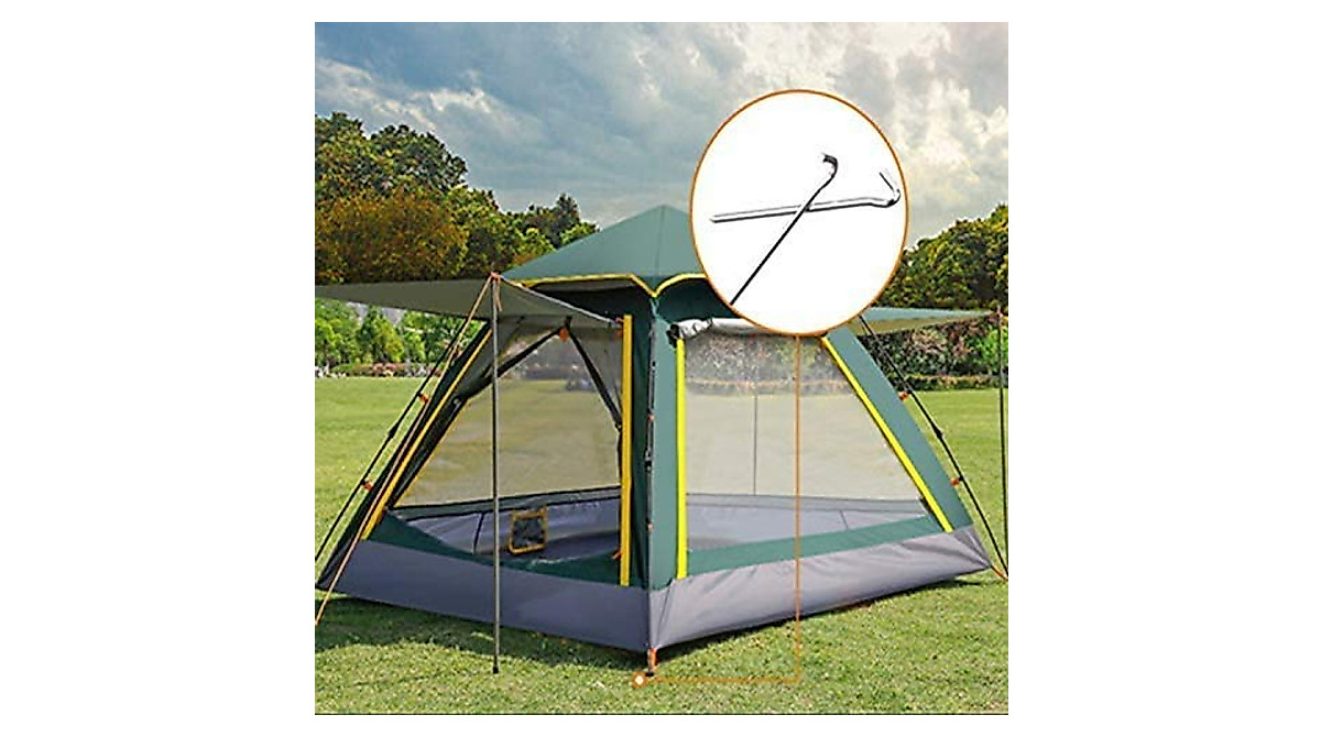 Heavy Duty Galvanized Tent Stakes - 25 Pack for Camping & Outdoor Use