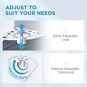 Midea MRC070S0AWW Chest Freezer, 7.0 Cubic Feet, White