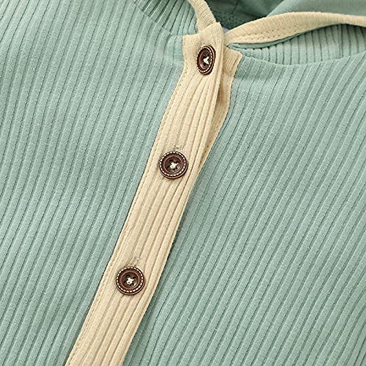 Thorn Tree Newborn Baby Girl Boy Long Sleeve Clothes Set Winter Fall Suit (Green, 3-6 Months)