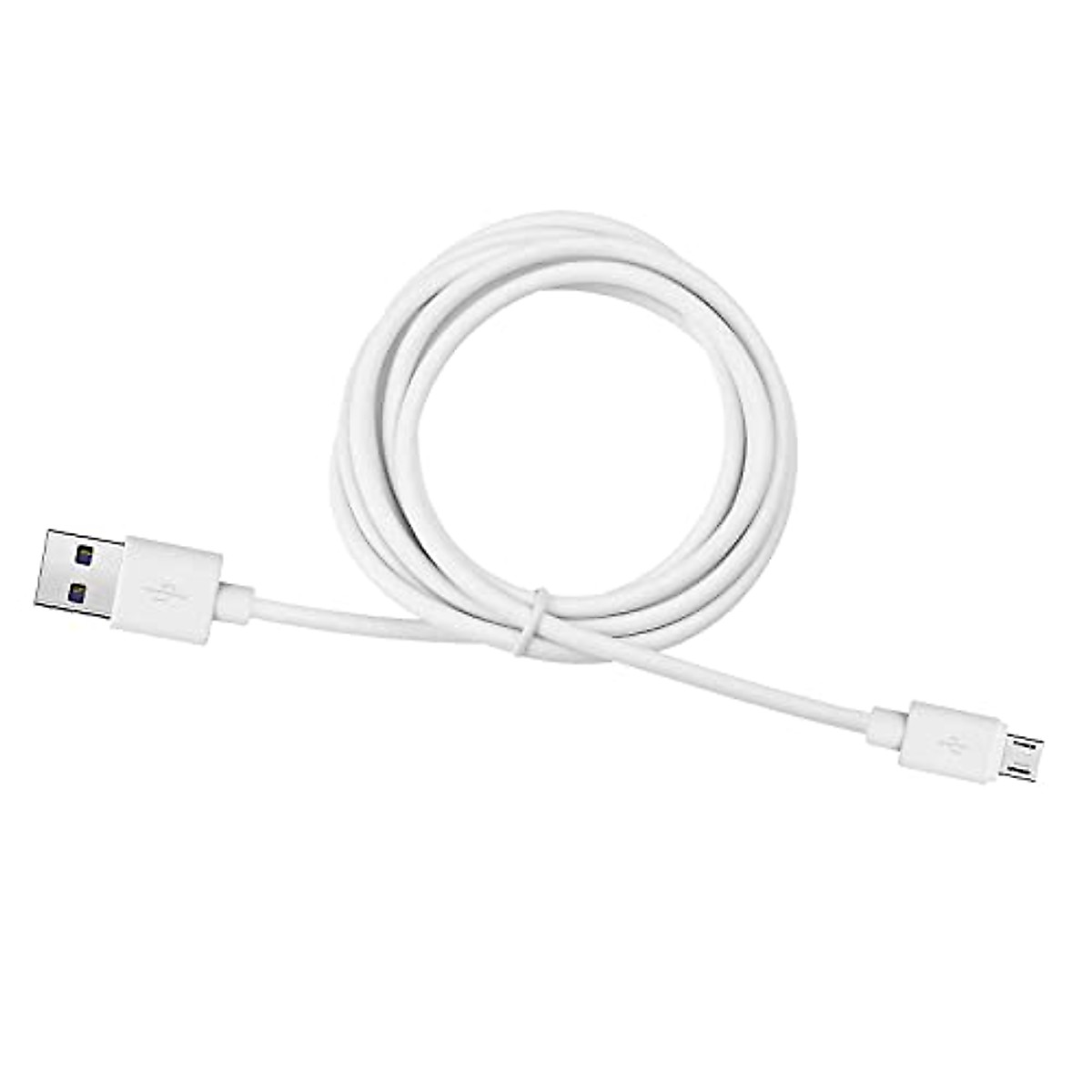 Micro USB Cable 10-Pack 6ft White, Bulk Android Charger Cord for E-Reader, Galaxy S7 S6, PS4, Paperwhite