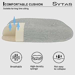 Sytas Home Office Chair Ergonomic, Mesh Desk Chair Lumbar Support, Ergonomic Computer Chair Adjustable Armrest (Gray)