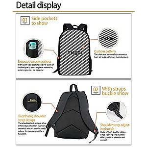 AFPANQZ Fire Truck Design Backpack for Elementary School Kids Cute Rucksack Lightweight School Bags Bookbags Backpacking Soft Daypack Daily Pack