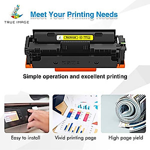 TRUE IMAGE Compatible Toner Cartridge Replacement for HP 410X 410A CF410X CF411X CF412X CF413X to use with Color Pro MFP M477fdw M477fdn M477fnw Pro M452dn M452nw M452dw Printer Toner Ink (4 Pack)