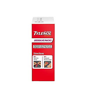 Tylenol Extra Strength Dissolve Packs with Acetaminophen for Pain & Fever, Berry, 32 Count (Pack of 1)