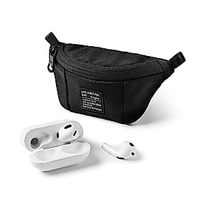Ringke Mini Pouch Sling Bag Compatible with AirPods Pro Case and AirPods 3rd, 2nd, 1st Generation Case, Galaxy Buds Pouch, Universal Wireless Ear Buds Cover with Keychain for Women, Men - Black