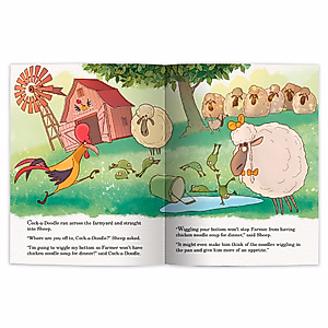 Cock-a-Doodle Chicken Noodle - Children’s Book for Ages 4-9, A Barnyard Adventure about Learning to Have Kindness and Self-Compassion for Others, Standing Up to Bullying, & Developing Humility