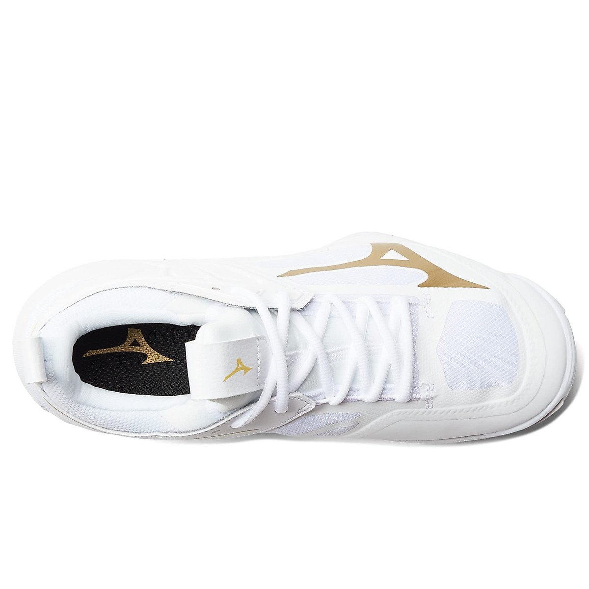 Mizuno Wave Momentum 2 White/Gold 9.5 B (M)