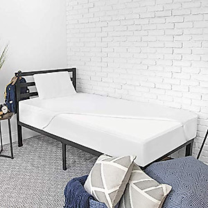 SensorPEDIC ThinkSmart Dorm Essentials 4-Piece Bundle Topper, Mattress Protector, Bed Pillow, and Laundry Duffle Bag, Twin, White
