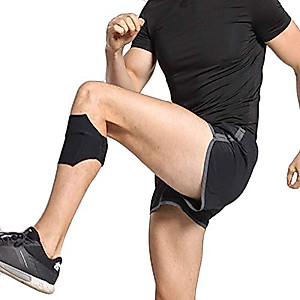 Cell Phone Leg Band & Armband for All Phones with Adjustable Elastic, Sport Leg & Arm Band for Running, Walking, Equestrian, Motorcycle or Hiking (Black)