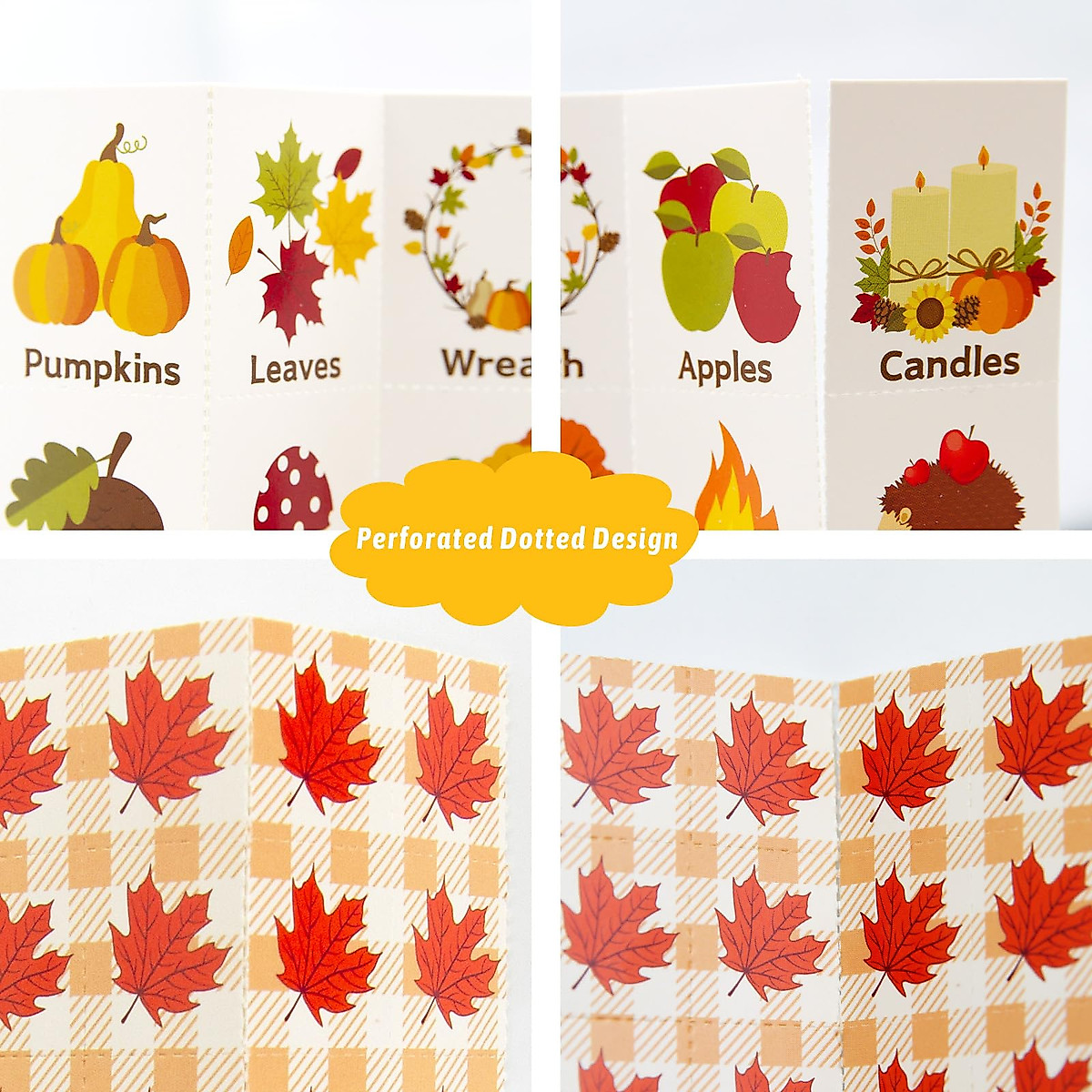 Fall Bingo Game for Kids 24 Players Happy Harvest Thanksgiving Party Game Supply