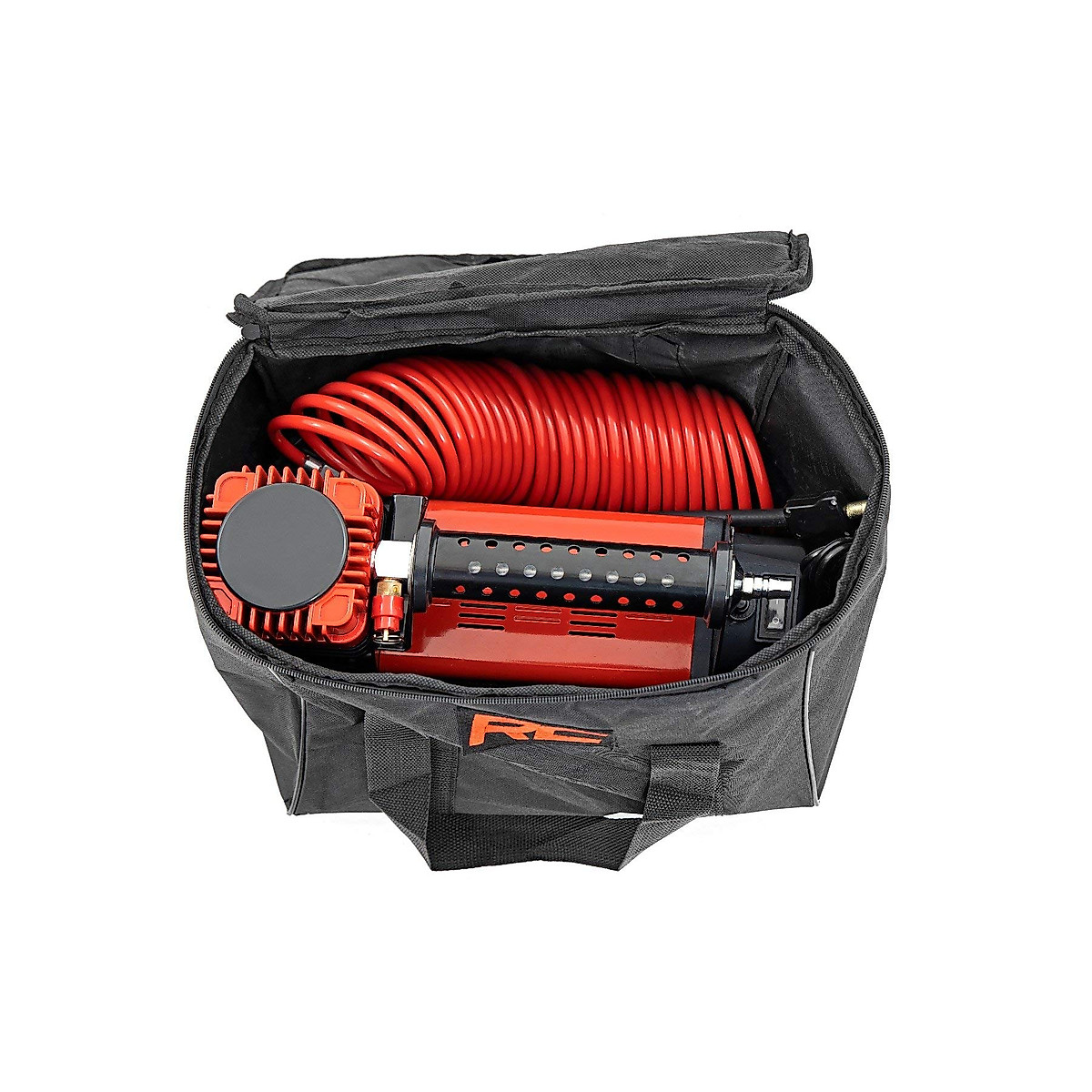 Rough Country Air Compressor w/Carrying Case | 12 Volt | 150PSI | 5.65 CFM - RS200