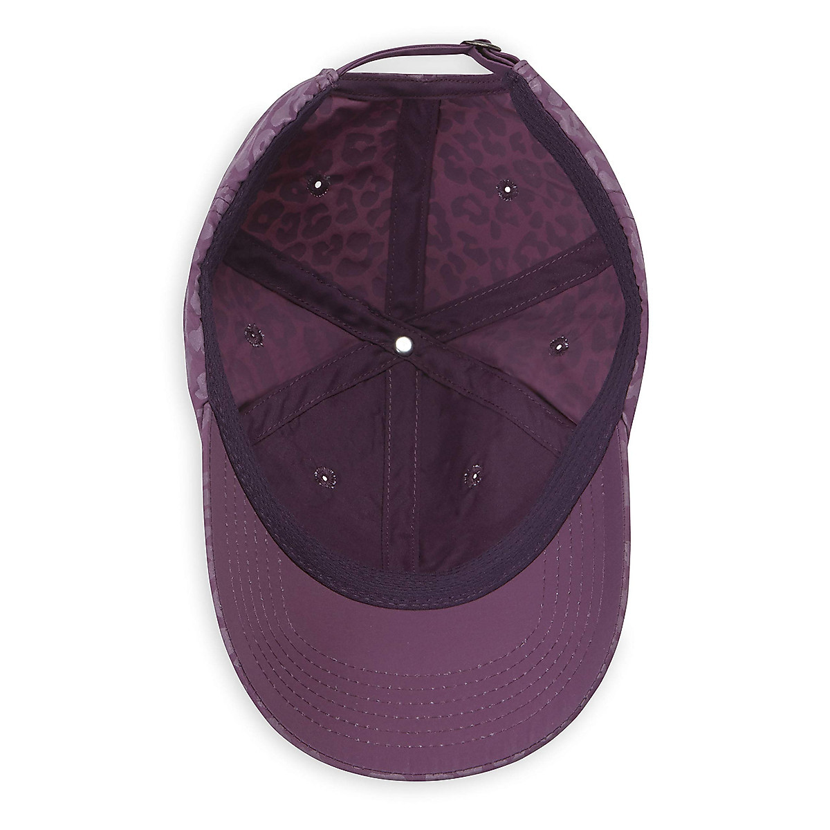 Gaiam Quick-Dry Running Cap with Ponytail Hole - Trendy Leopard Print for Women