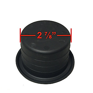 FR Universal Replacement Plastic Cup Holder, Black, 2 7/8" Diameter