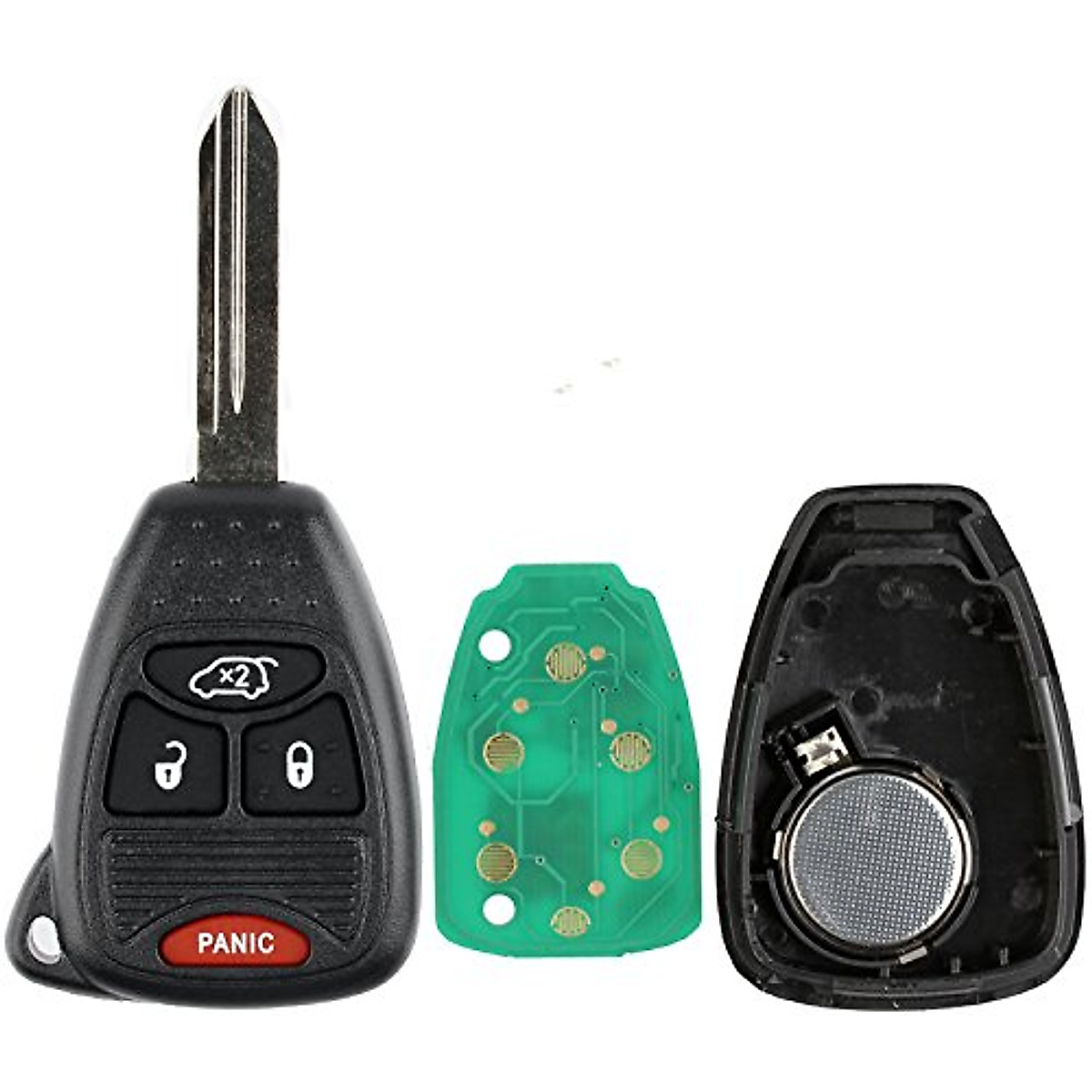 KeylessOption Keyless Entry Remote Control Uncut Car Key Fob Replacement for OHT692427AA KOBDT04A