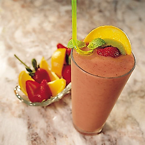 Oster 6844 6-Cup Glass Jar 12-Speed Blender, Metallic Red