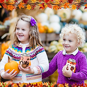 24 Pcs Thanksgiving Can Cooler Sleeves 12 oz Funny Can Sleeves Turkey Pumpkin Neoprene Insulated Beer Can Bottle Sleeves for Happy Thanksgiving Happy Turkey Day Party Favors Supplies