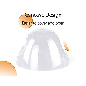 Baby Bottle Replacement Cap Lid for Comotomo 5 Ounce and 8 Ounce Silicone Bottle, 2 Count