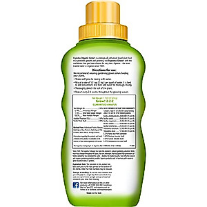 Espoma Organic Grow! Liquid Concentrate Plant Food - All Purpose Fertilizer for Indoor & Outdoor Plants. for Organic Gardening. 16oz Bottle Pack of one