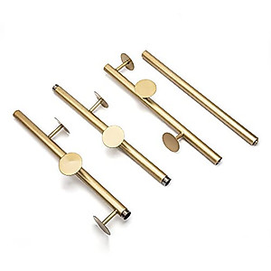 FLRH Coat Rack Tree, 66" Modern Metal Hall Coat Tree With 7 Hooks for Coats, Free Standing Metal Coat Rack and Hat Hanger Organizer Rack, with Weighted Stable Marble Base (Gold)