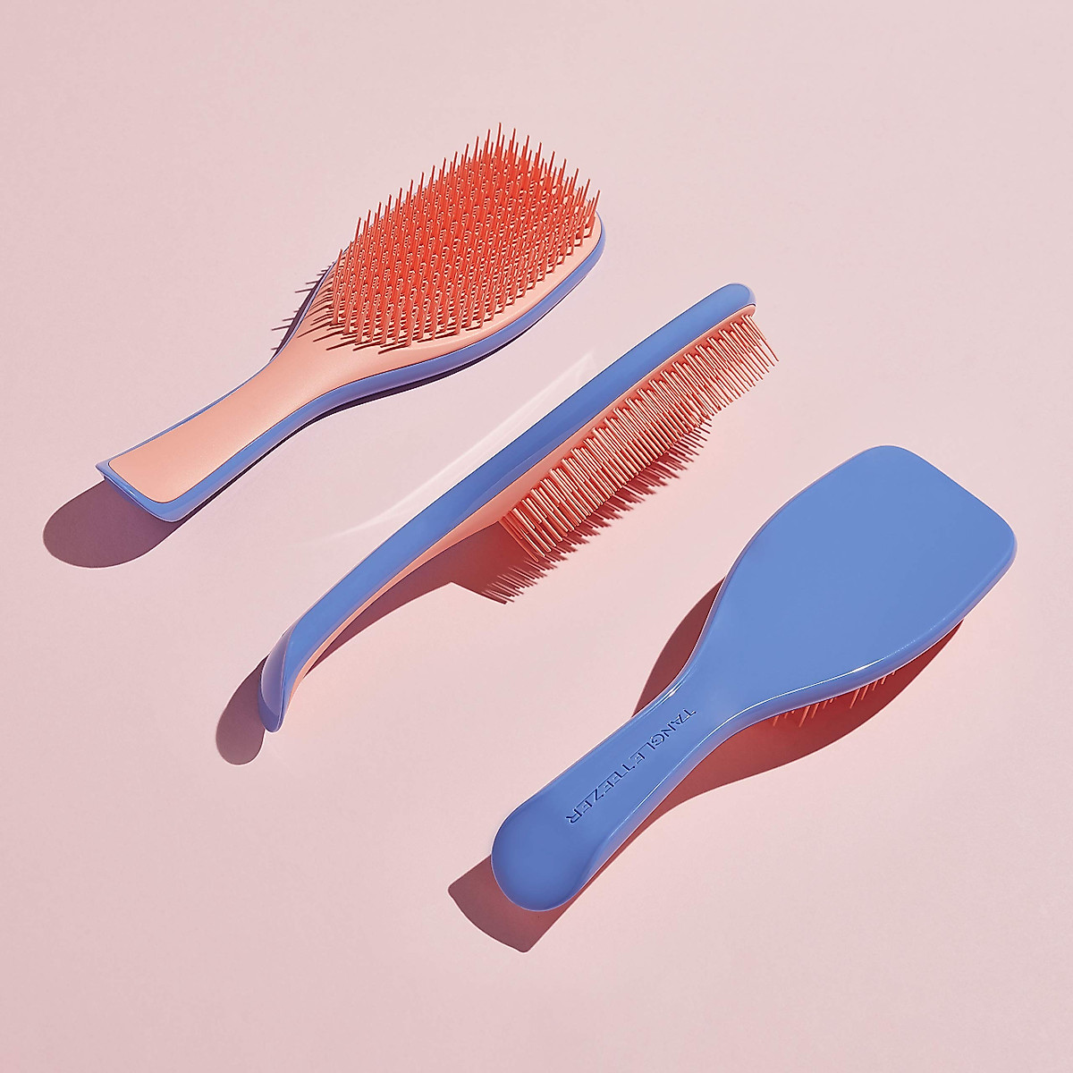 Tangle Teezer Ultimate Detangler Brush Duo, Dry & Wet Hair Brush, Eliminates Knots & Reduces Breakage for All Hair Types, Apricot Blaze and Denim Blues