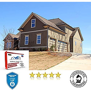 Asbestos Test Kit 1 PK- Includes All Lab Fees - Test Popcorn Ceiling, Tile, Insulation, Adhesive, Mastic, Drywall and Other Materials for Asbestos (72Hr Turnaround)