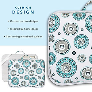 LAPGEAR Designer Lap Desk with Phone Holder and Device Ledge - Medallion - Fits up to 15.6 Inch Laptops - Style No. 45425